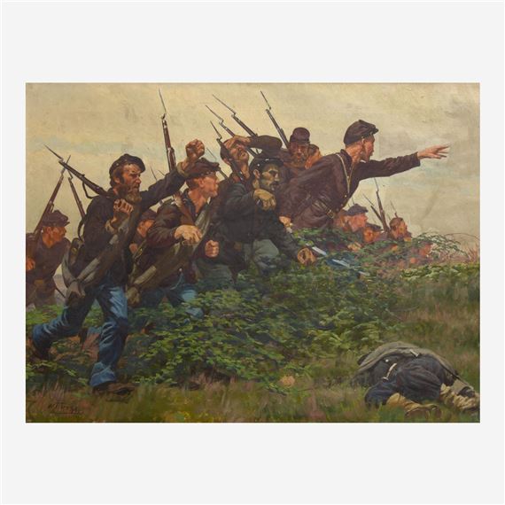 William Thomas Trego | Union Soldiers in Combat (1895) | MutualArt