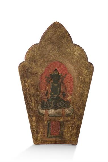 Tibetan School, 19th Century | Element of a ritual crown representing ...