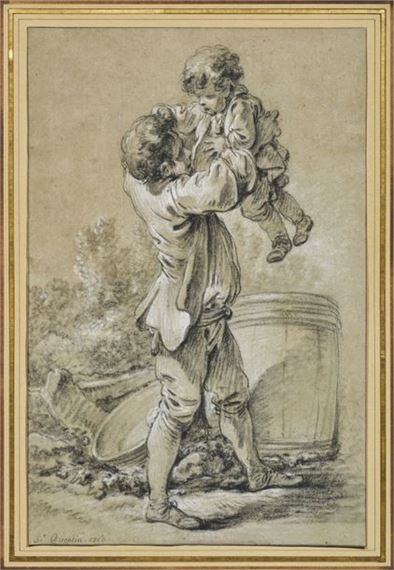 Jacques Philippe Joseph de Saint-Quentin | Young father lifting his ...