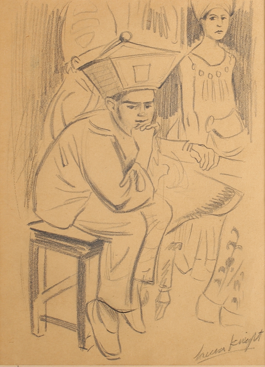 Dame Laura Knight | Seated Tumbler and other Figures | MutualArt