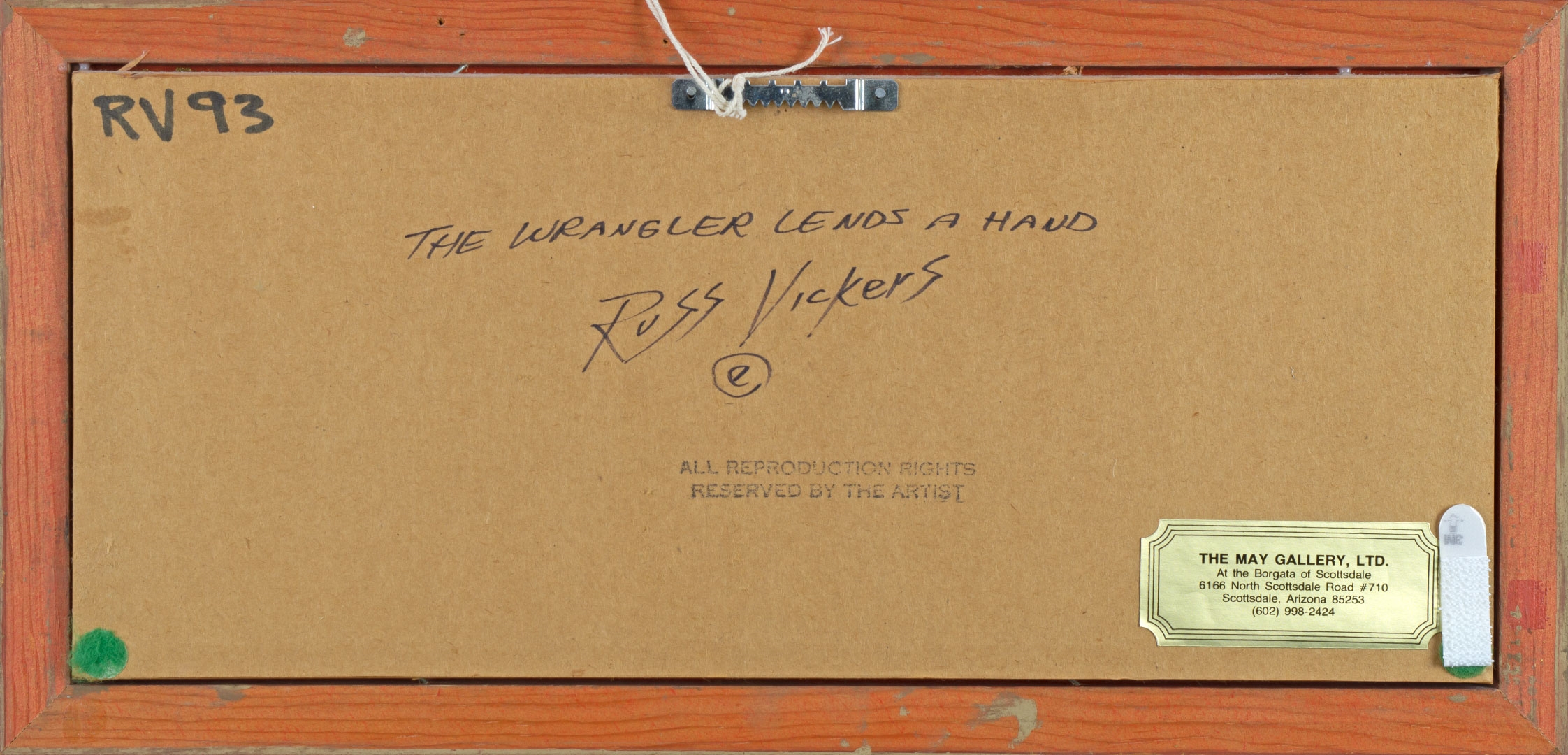 Russ Vickers | The Wrangler Lends a Hand | MutualArt