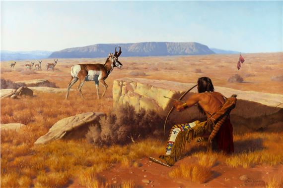 Ken Laager | Pronghorn Curiosity (1997) | MutualArt