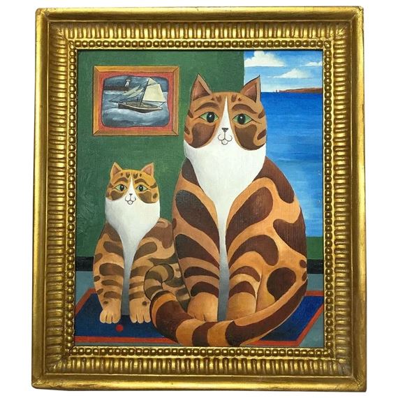Martin Leman | CORNISH GINGER STRIPED CATS (Mid 20th Century) | MutualArt