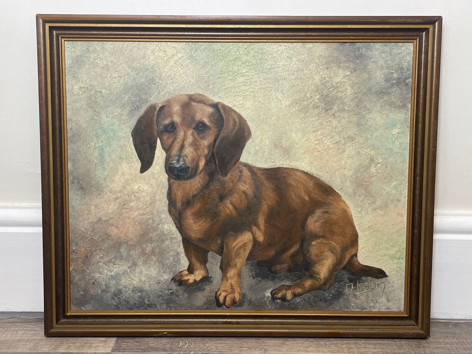 British School, 20th Century | PORTRAIT OF A DOG OIL PAINTING (20th ...