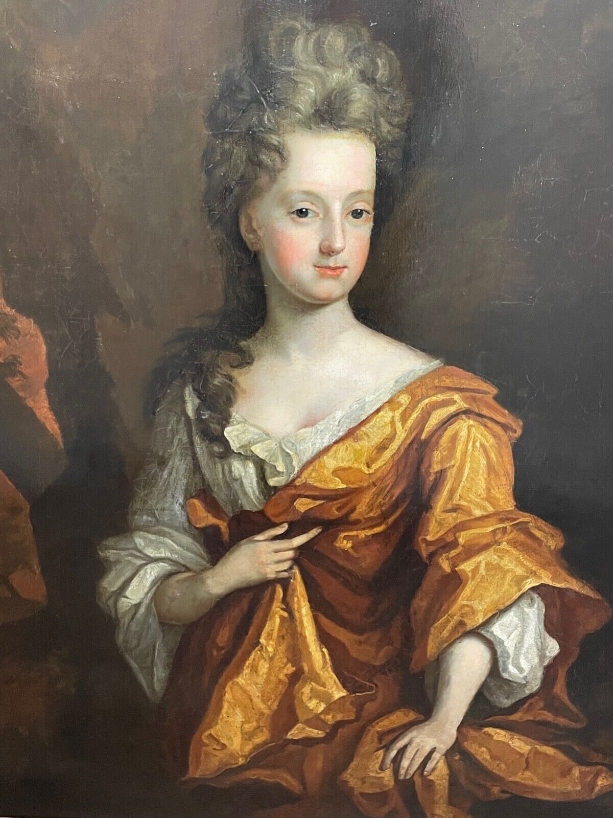 Sir Godfrey Kneller | PORTRAIT OF A LADY IN GOLDEN DRESS OIL PAINTING ...