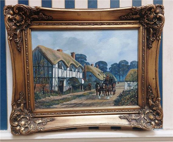 Richard Temple | a scene of a Kent countryside | MutualArt