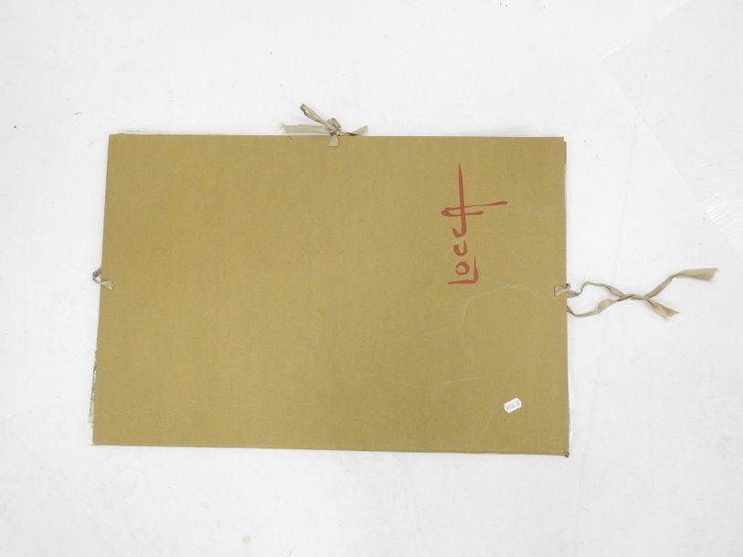 Bernard Locca | Cardboard box including prints and drawings of the ...