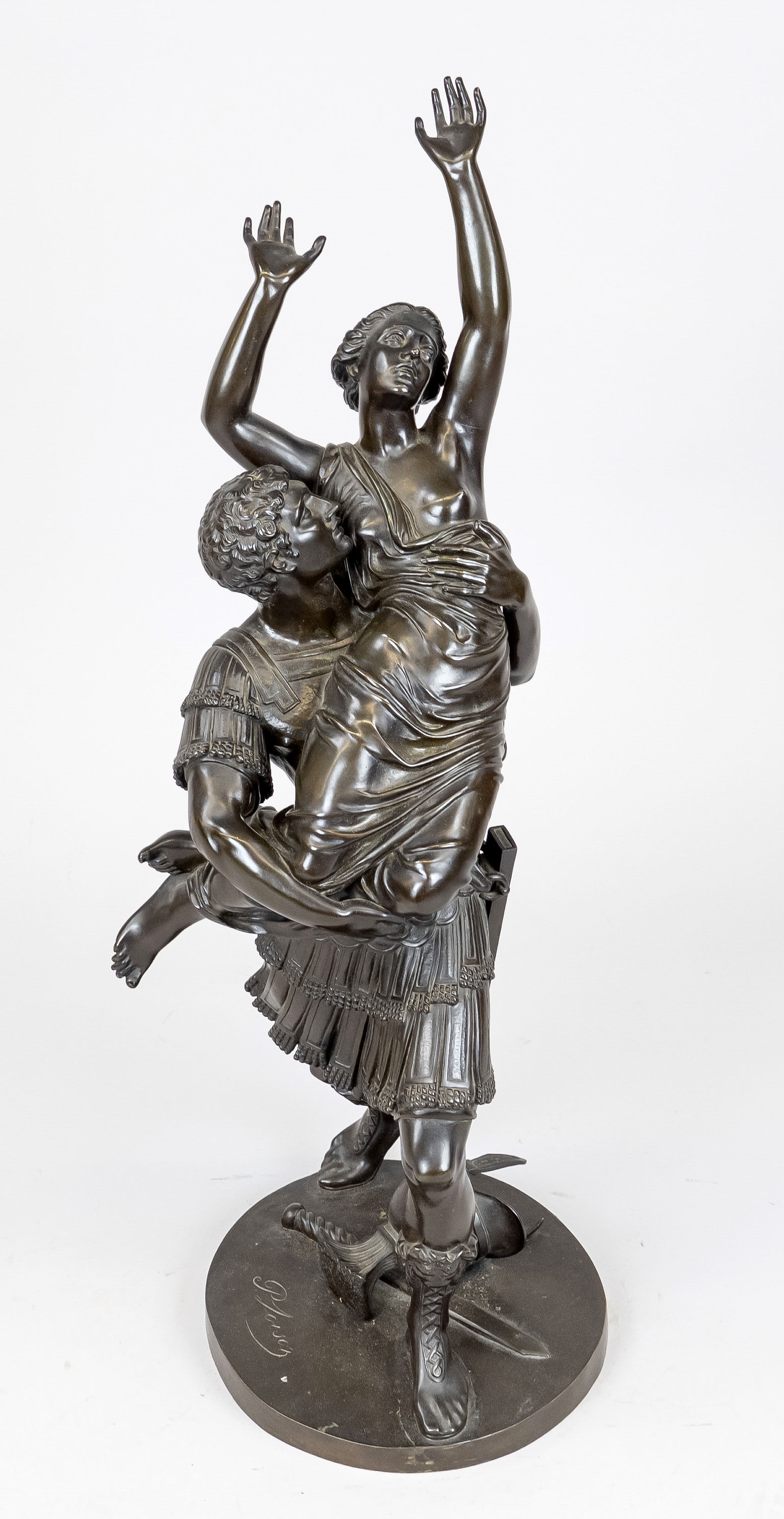 Pierre Loison | Large bronze group ''Robbery of a Sabine'' | MutualArt