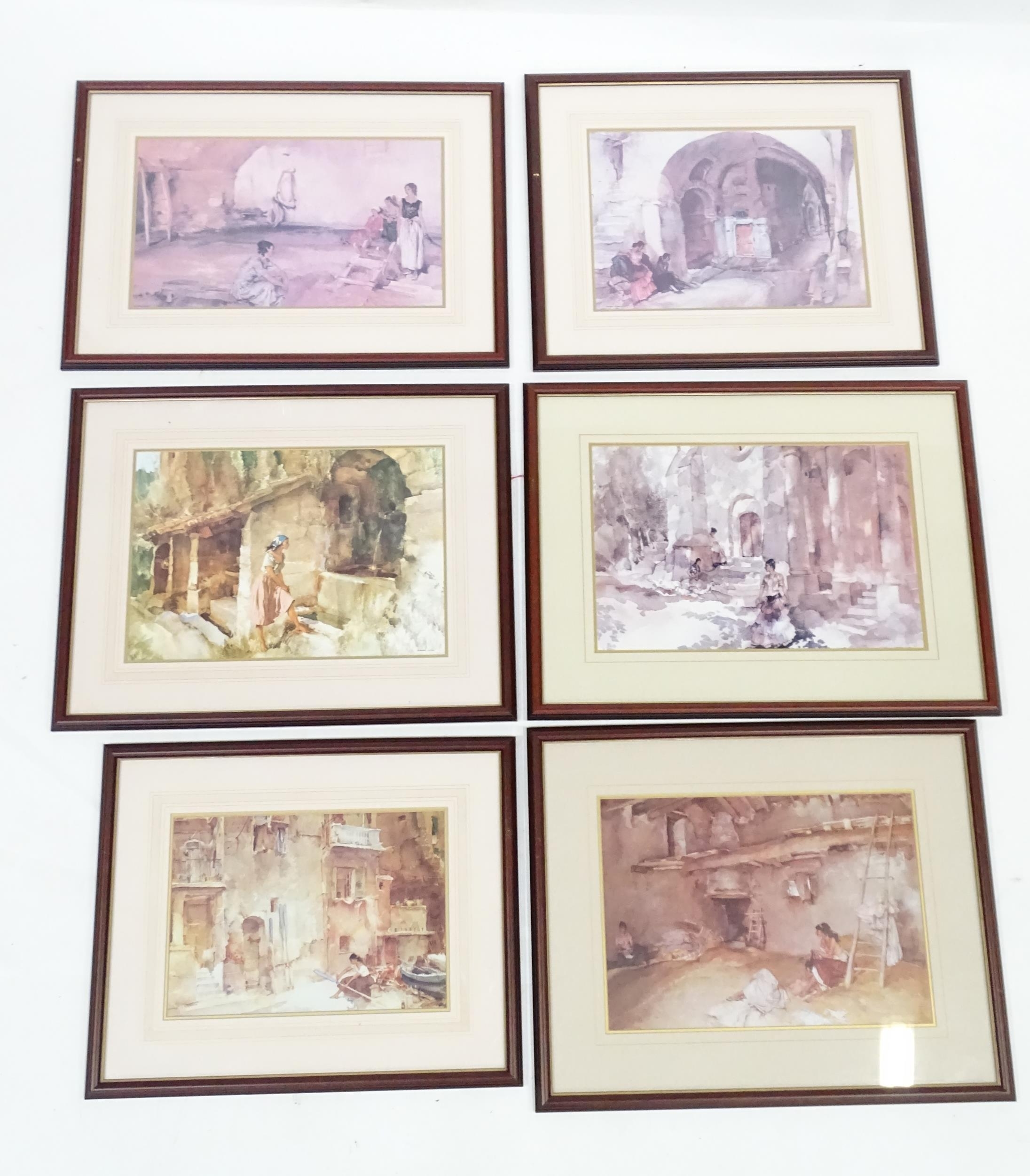 William Russell Flint | Undiscovered City, Women in Rural Interior ...