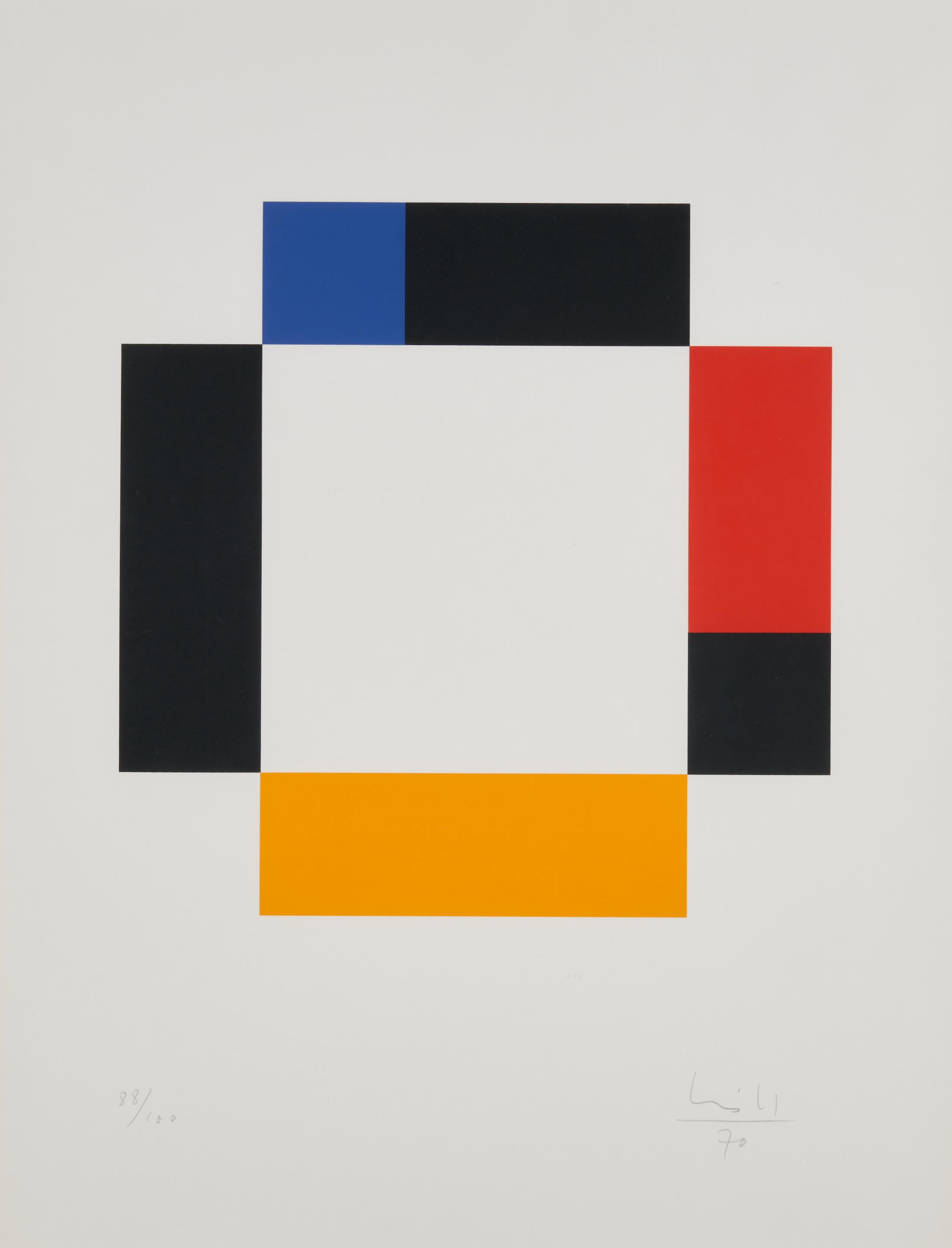 Max Bill | Triangle reflections (1972) | MutualArt