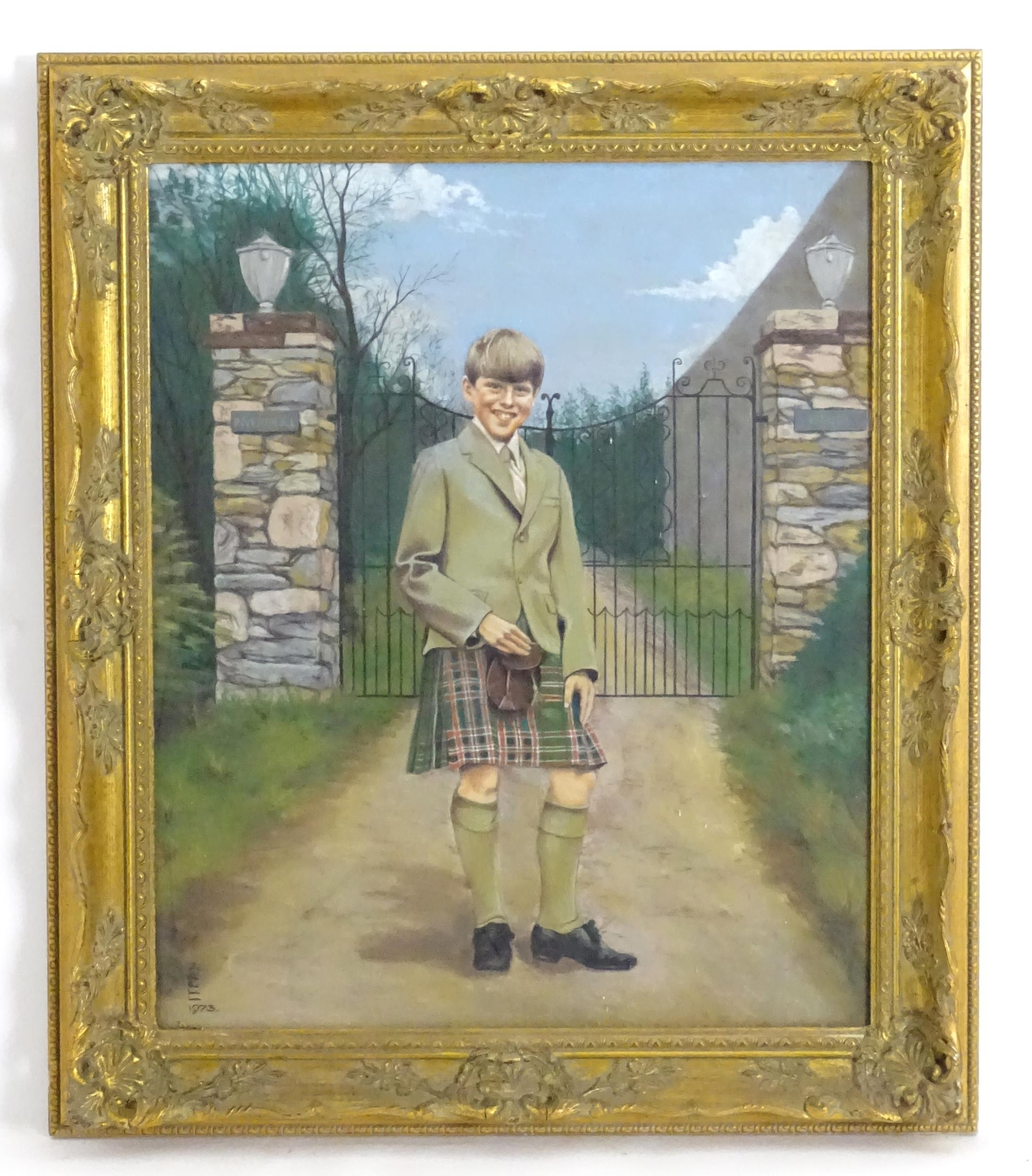 J. Bell | A portrait of a young Scottish boy wearing the Gordonstoun ...
