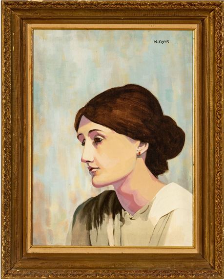 Moses Soyer | Moses Soyer (American, 1899-1974) Oil On Canvas, Portrait ...