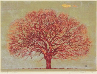 Joichi Hoshi | Red Tree | MutualArt