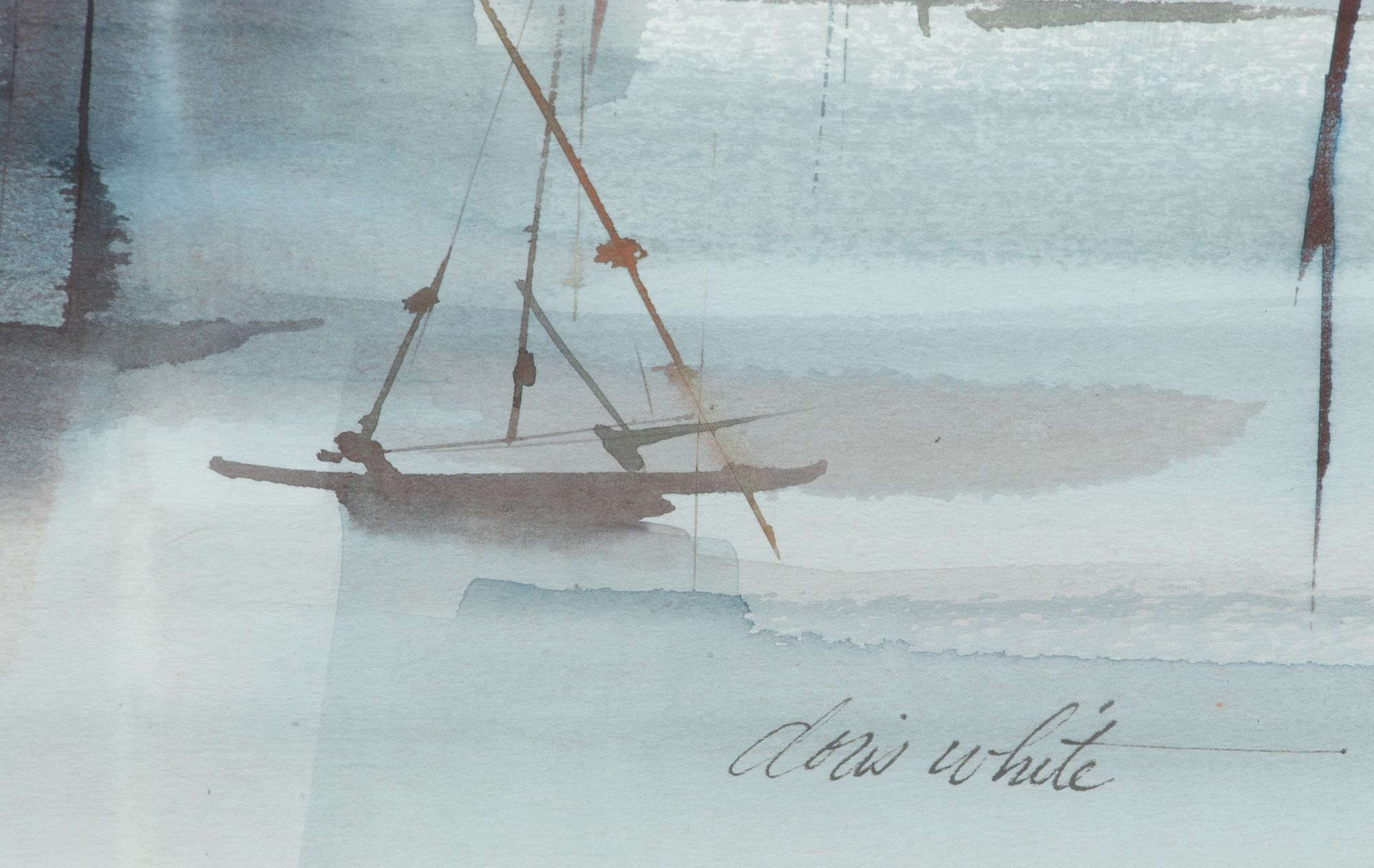 Doris Anne White | Doris White (American 20th C.) Watercolor On Paper ...