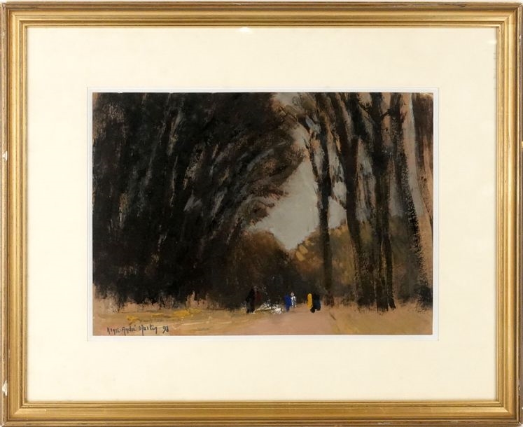 Henri André Martin | Walk in the woods | MutualArt