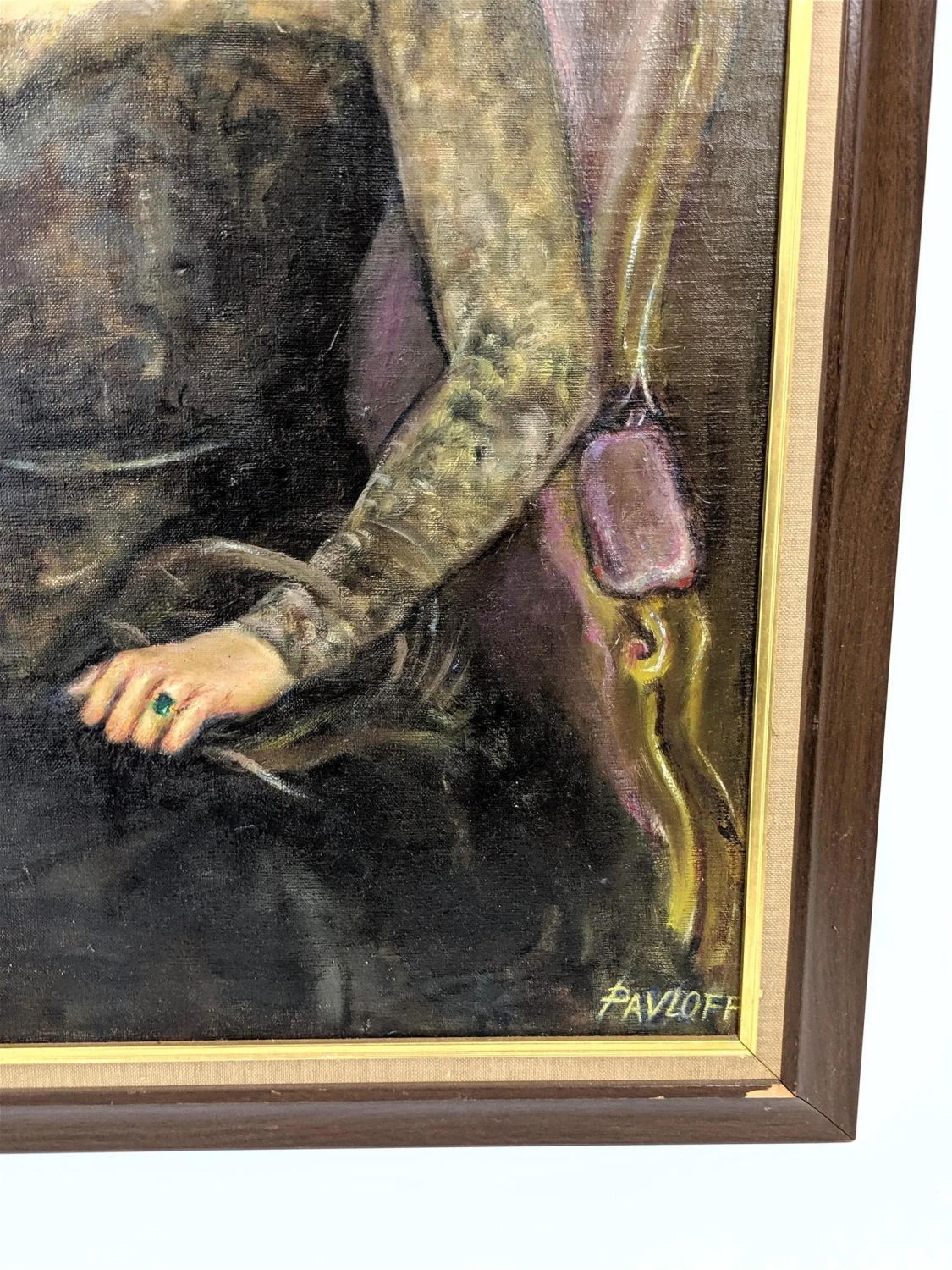 Nicholas Pavloff | Seated regal woman with pearls | MutualArt