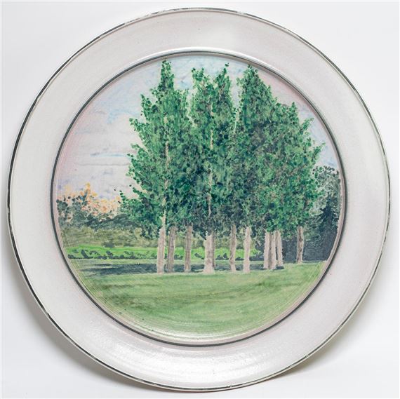 Donovan Chester | Large Platter with Park Scene (1998) | MutualArt