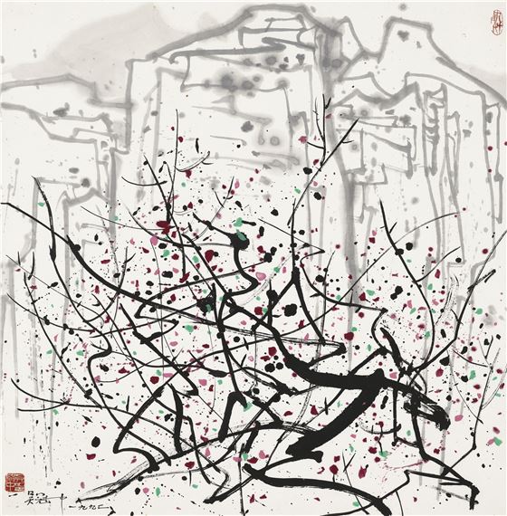 Wu Guanzhong | Ancient Tree (1991) | MutualArt