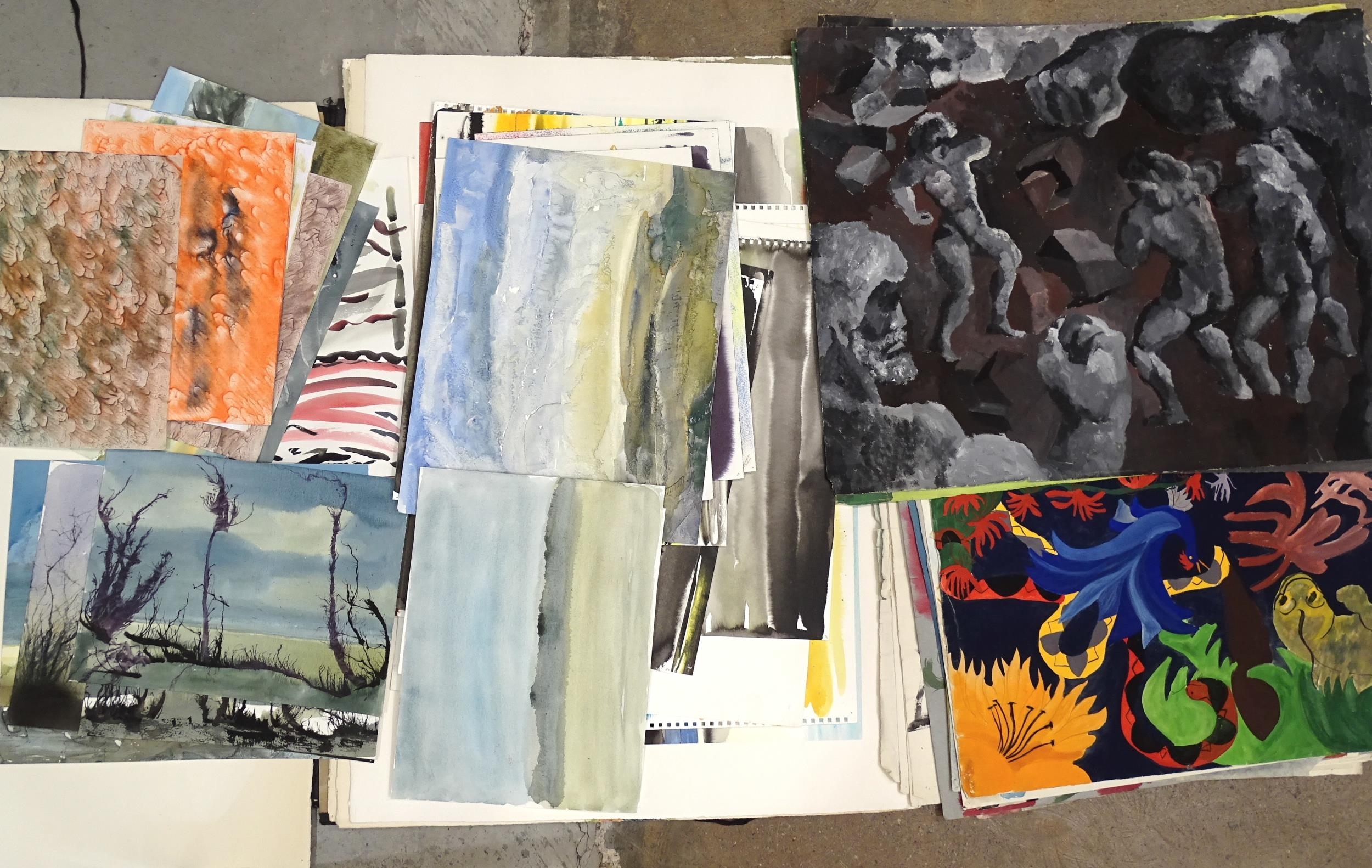 Gisela Raeke BA | a collection of unframed watercolours, mainly ...