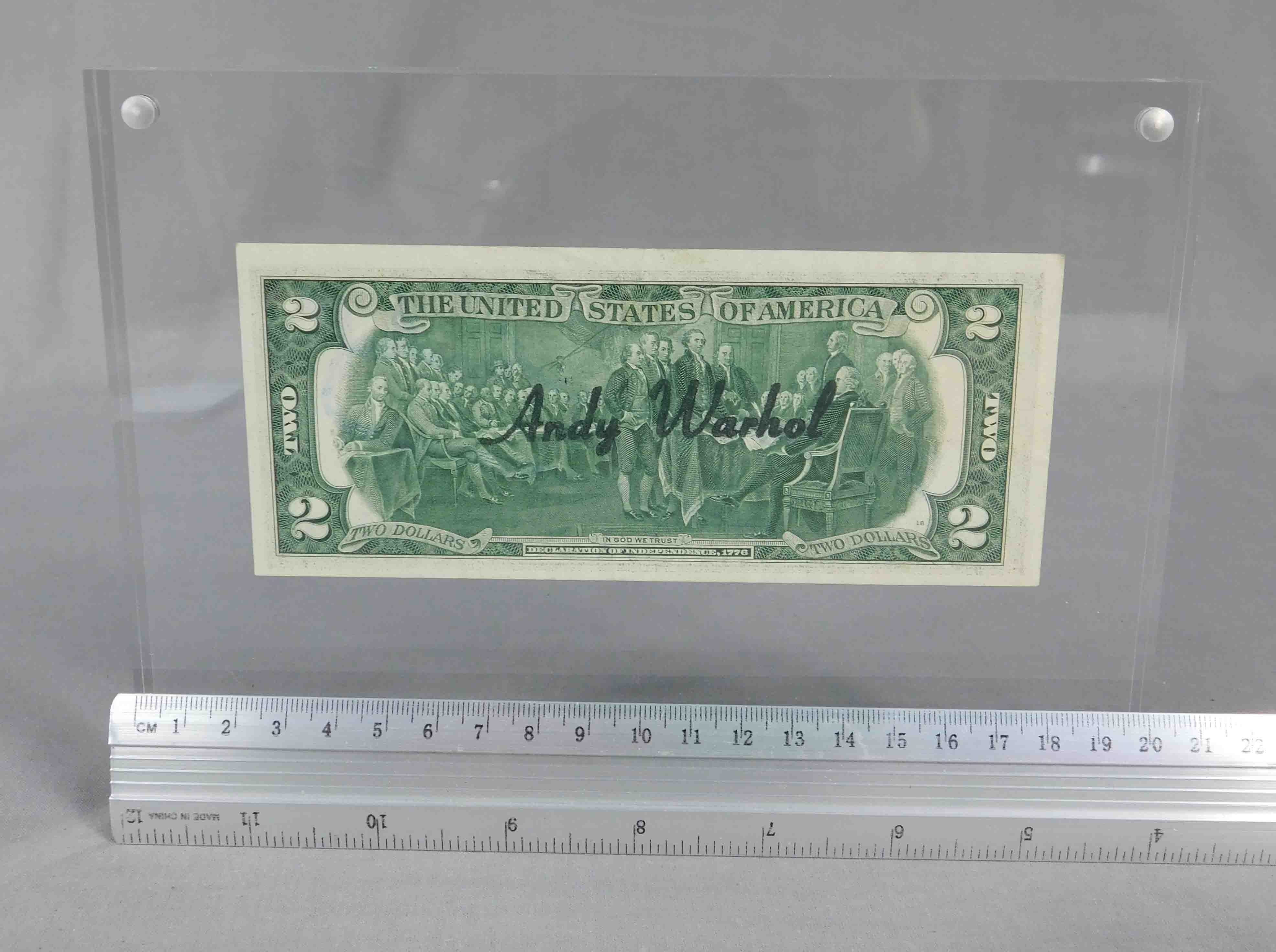 Andy Warhol | zwei DOLLAR-Note. | MutualArt