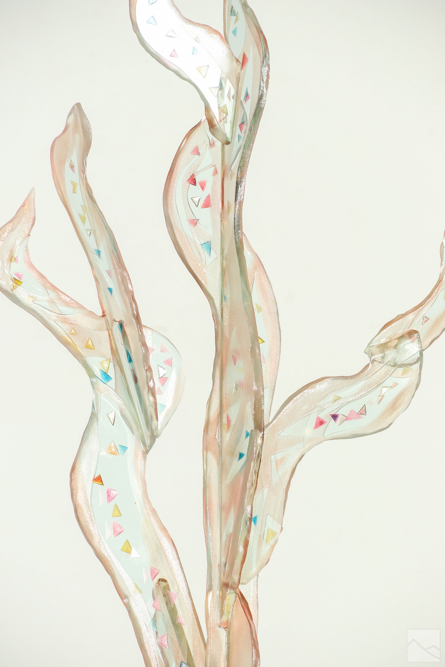 Susan Pelish | Fused studio art glass sculpture. A striking ...