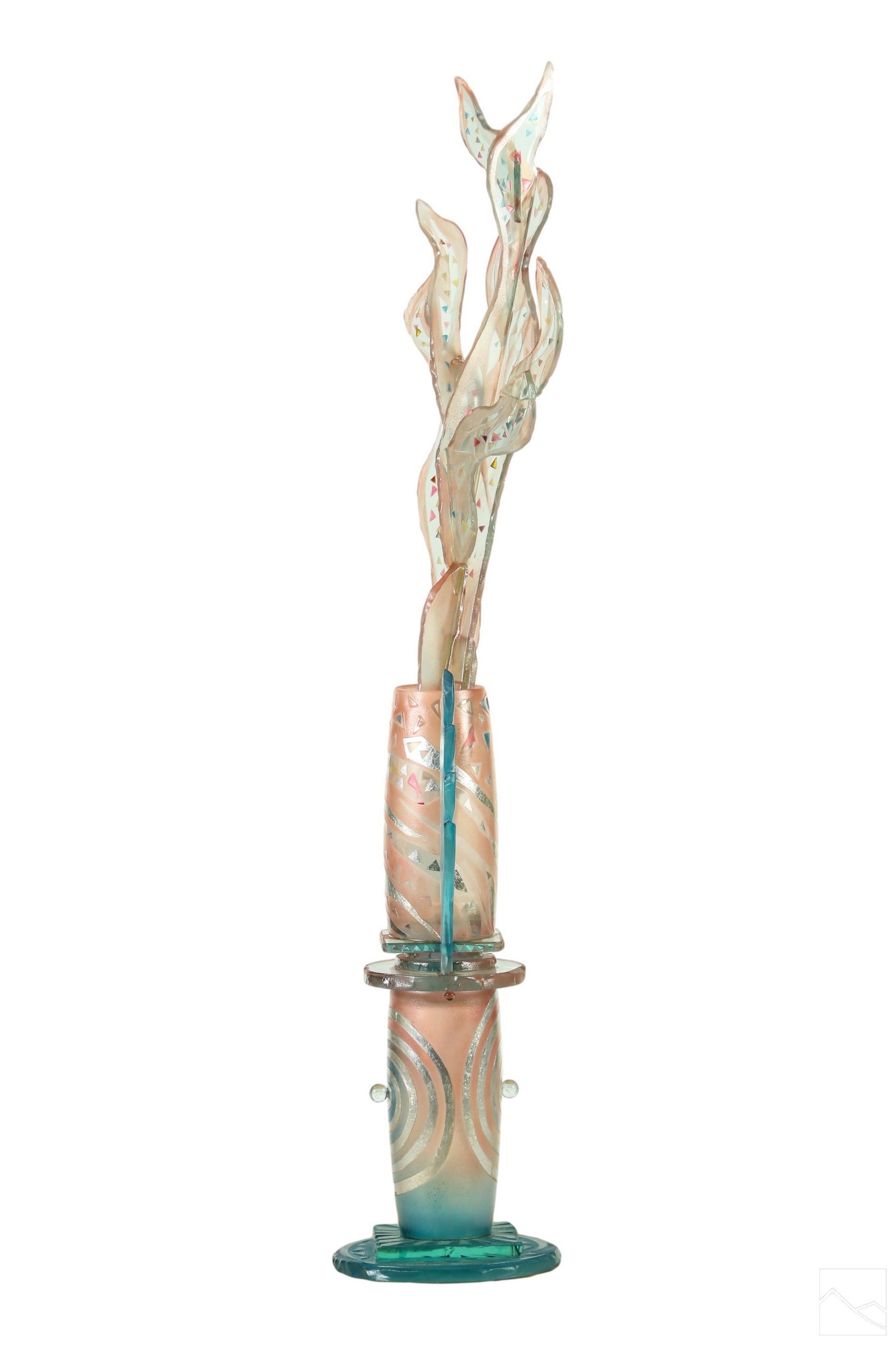 Susan Pelish | Fused studio art glass sculpture. A striking ...