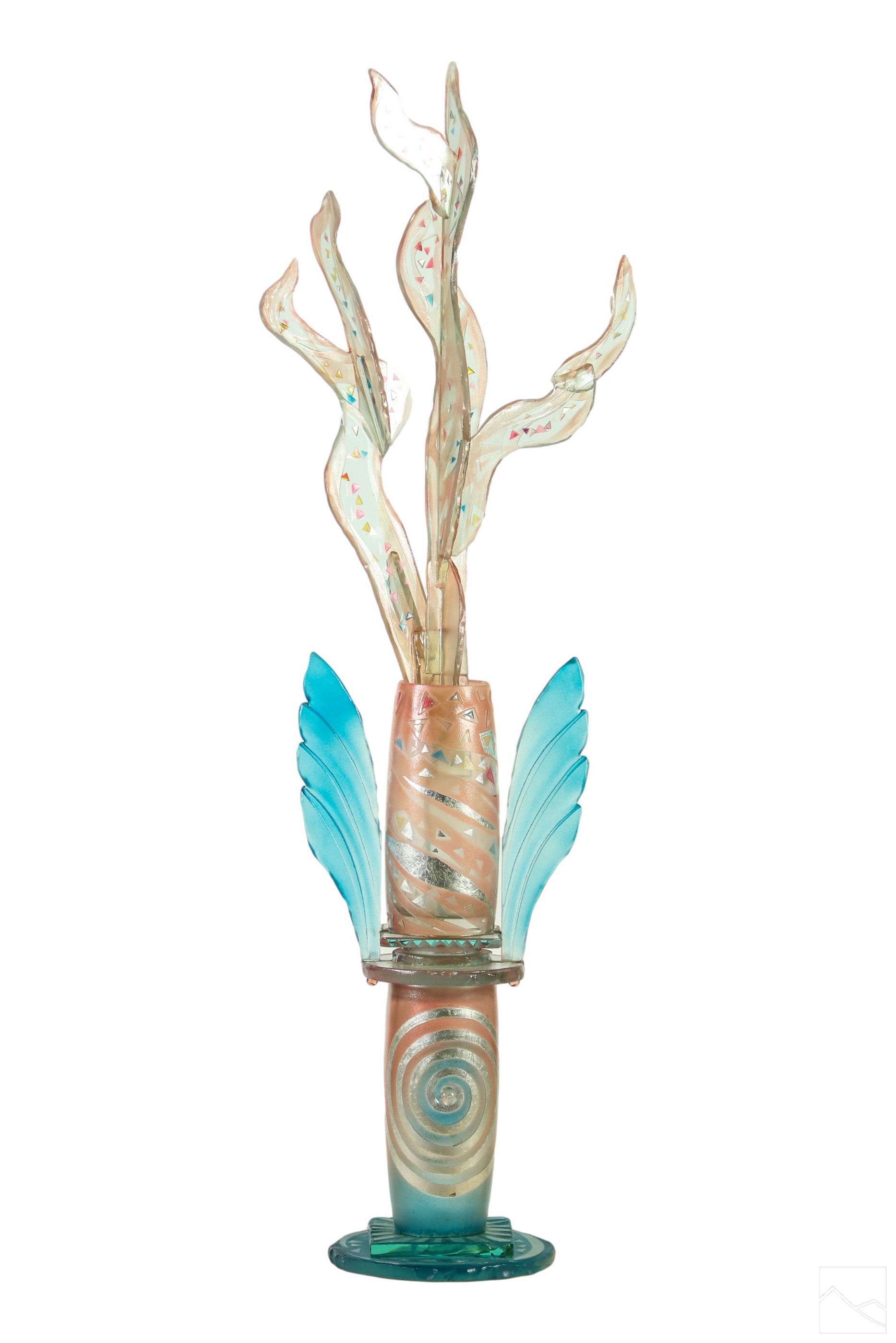 Susan Pelish | Fused studio art glass sculpture. A striking ...