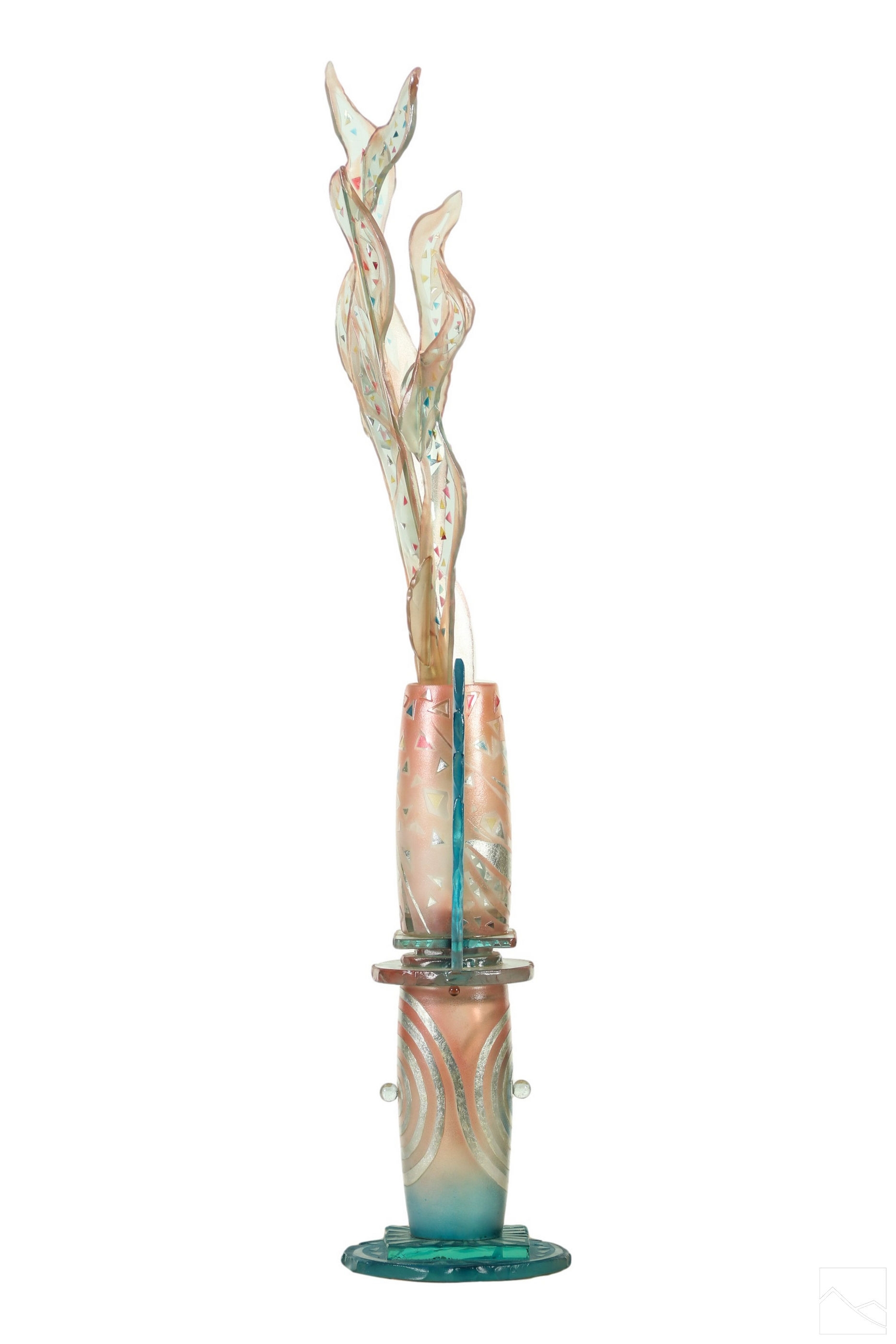 Susan Pelish | Fused studio art glass sculpture. A striking ...