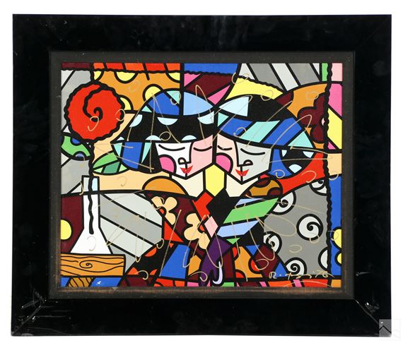 Romero Britto | Romero Britto b.1963 L/E S/N Cubist Pop Art Giclee ...