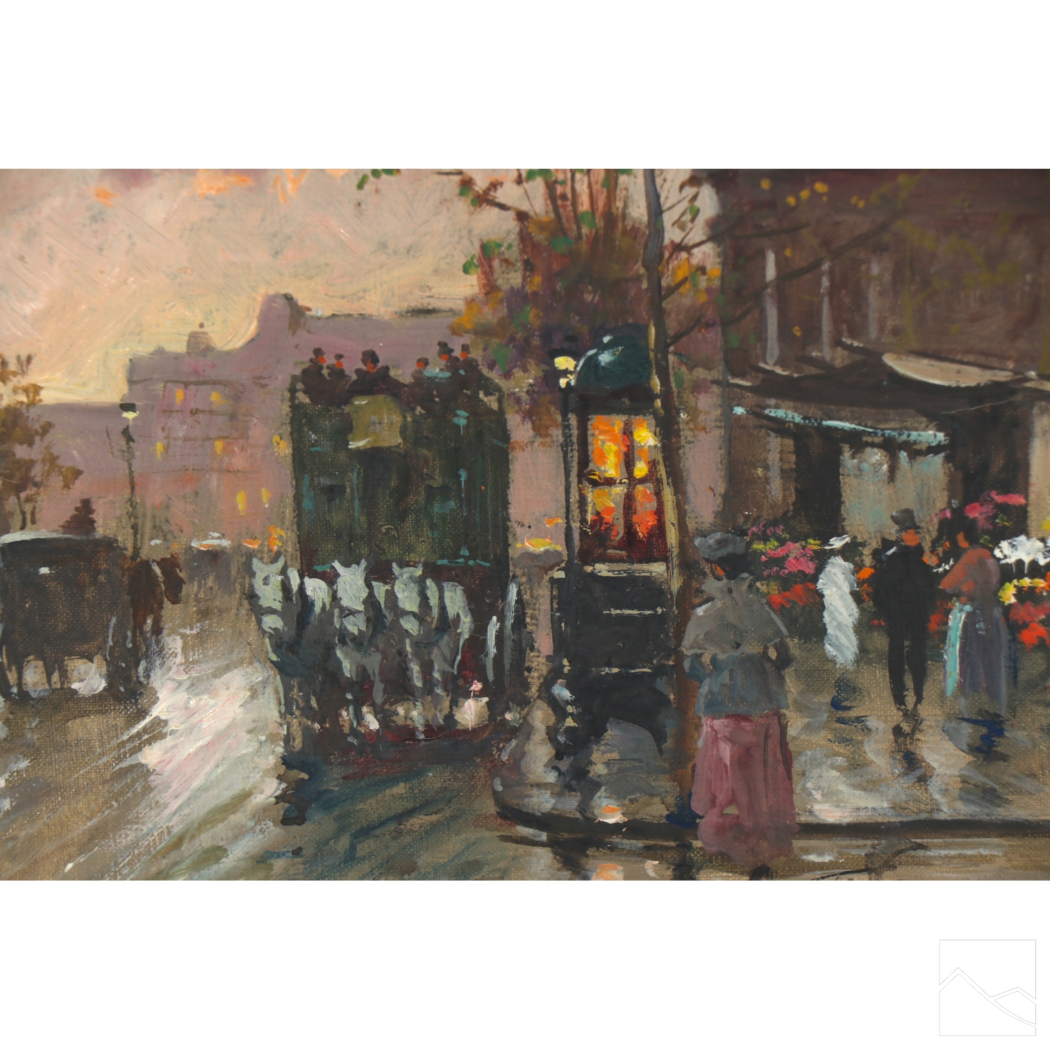 Francois Gerome | Francois Gerome 20C. Paris City Landscape Painting ...