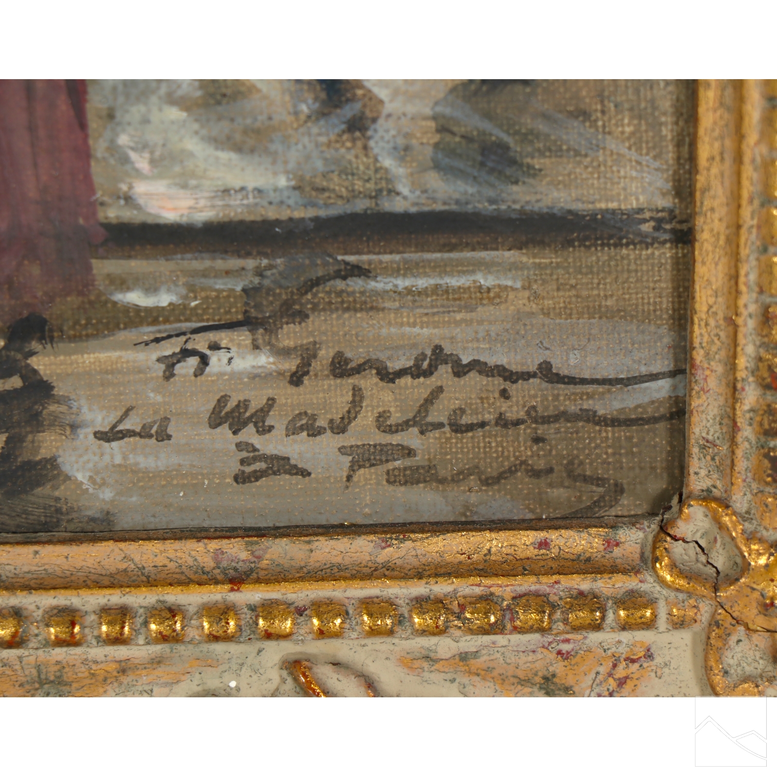 Francois Gerome | Francois Gerome 20C. Paris City Landscape Painting ...