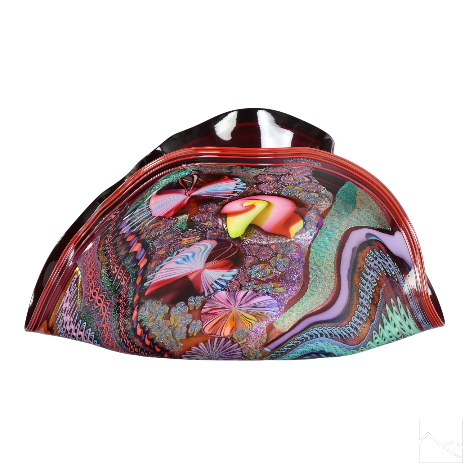 James Nowak James Nowak B1956 Art Glass Clamshell Sculpture 1956 4898