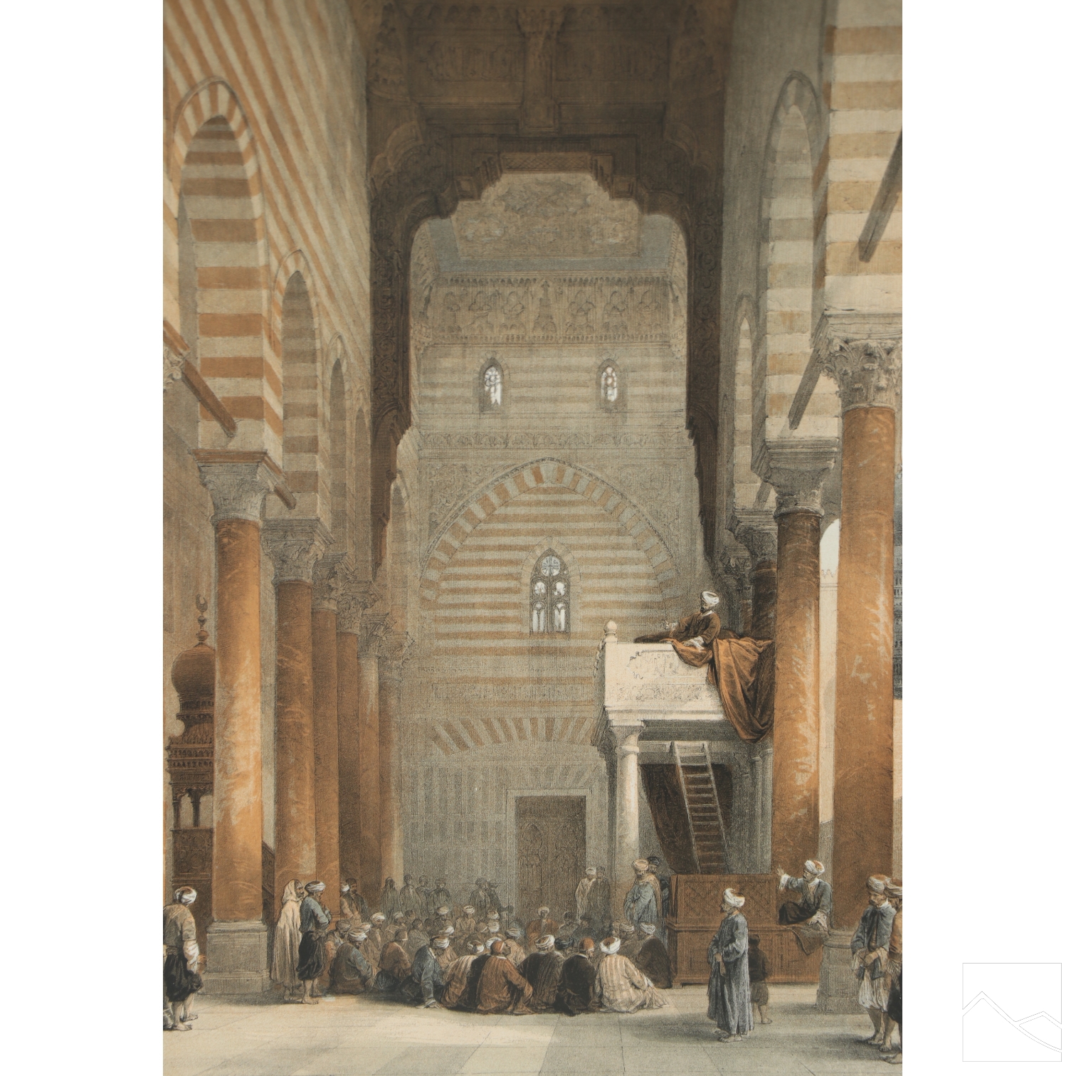 David Roberts | Ne titled, Interior of the Mosque of the Wetlands, the ...