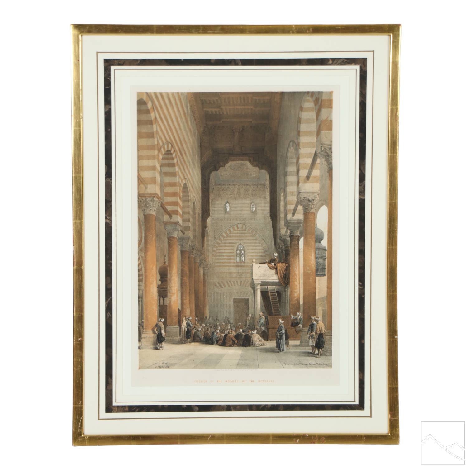 David Roberts | Ne titled, Interior of the Mosque of the Wetlands, the ...