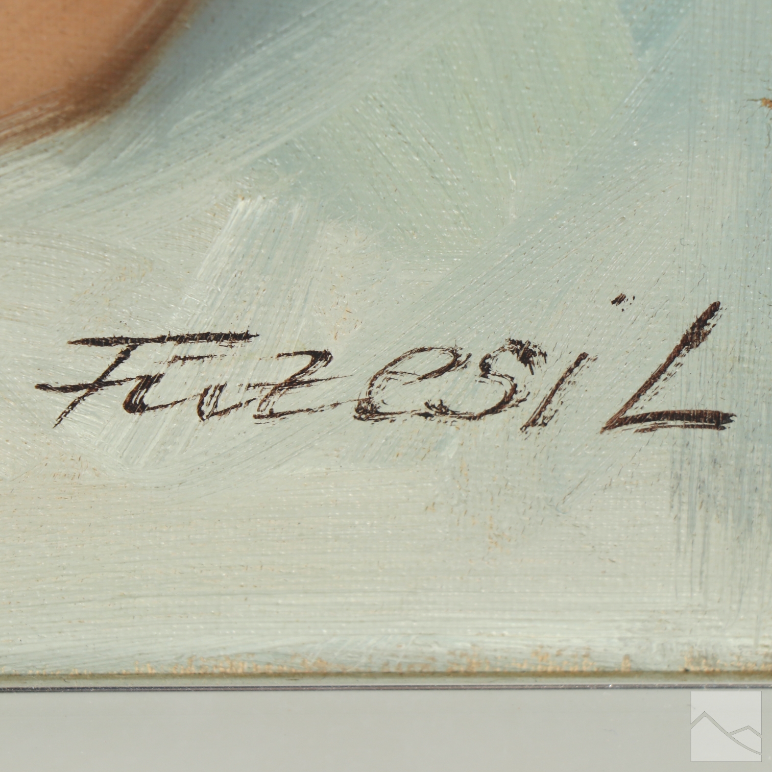 Lajos Fuzesi | A figural work depicting a female in a crouched pose ...