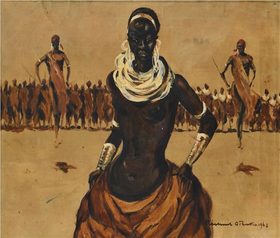 Michael O'Rorke | Maasai figures (1963) | MutualArt