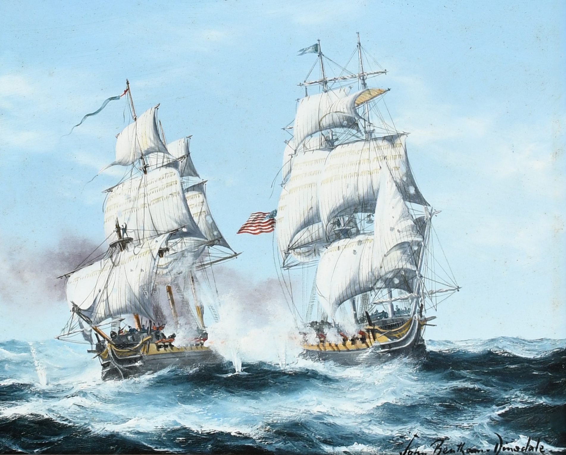 John Bentham-Dinsdale | An engagement between USS Wasp and HMS Frolic ...