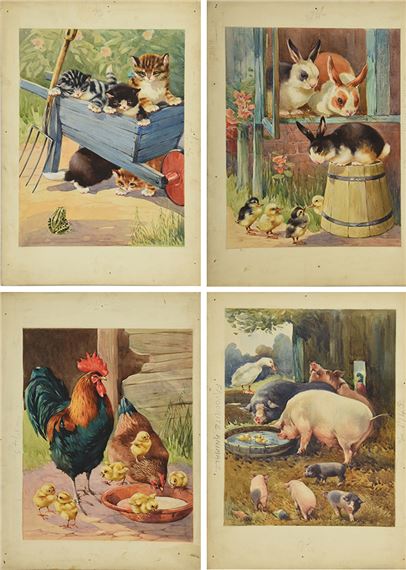 Albert Kennedy | Illustrations for Favourite Animals (1924) | MutualArt