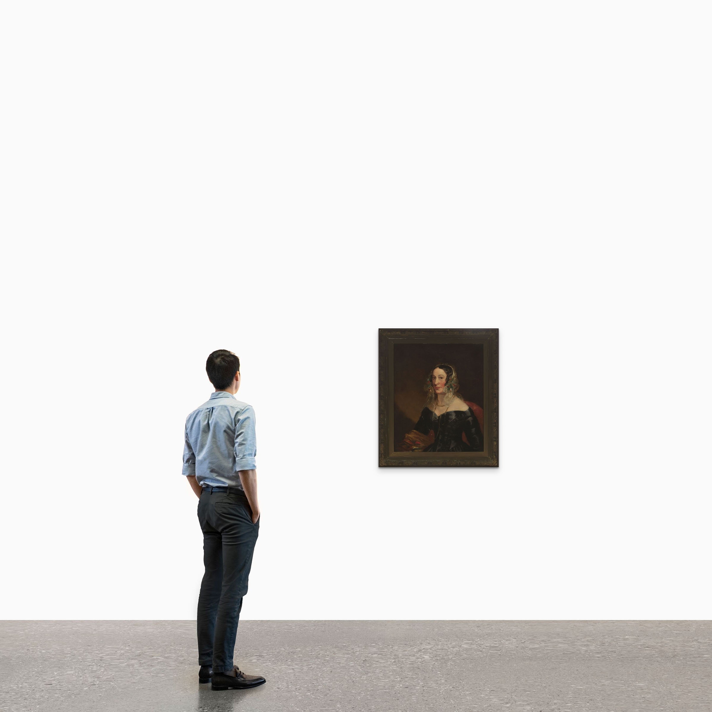 George Theodore Berthon | PORTRAIT OF A WOMAN | MutualArt