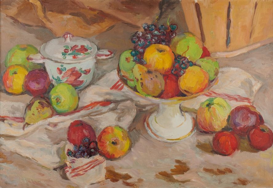 Louis Adolphe Riou | Still life with fruits | MutualArt