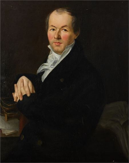 English School, 19th Century | Portrait of an English Lord at his desk ...