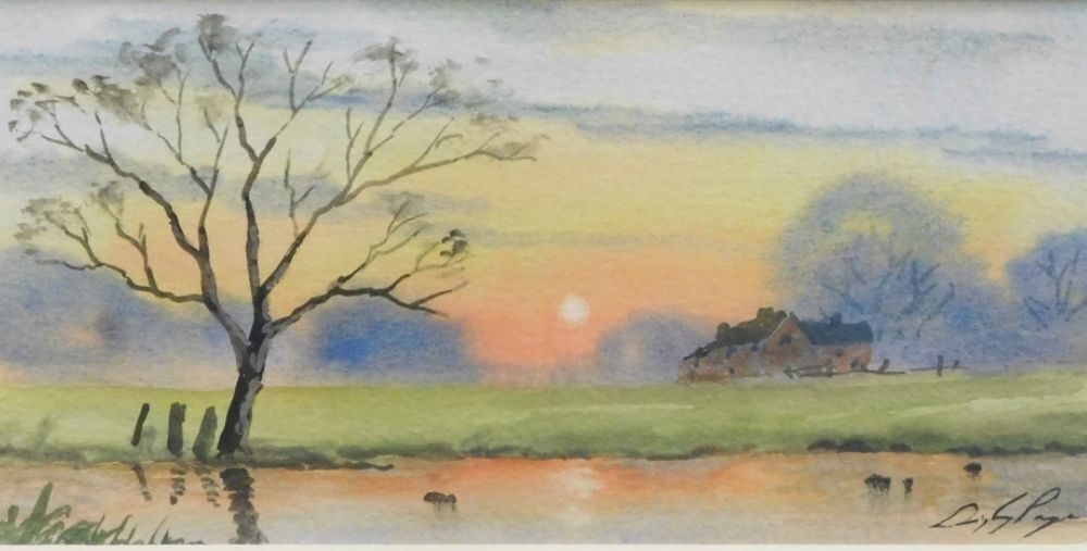 Digby Page | Twilight evening tree before cottage | MutualArt