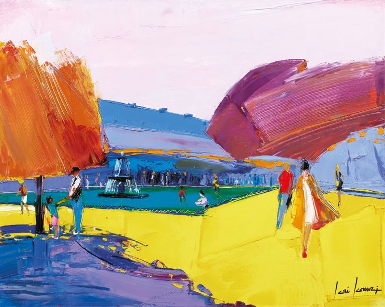 José Lorenzi | Park animated with characters. | MutualArt