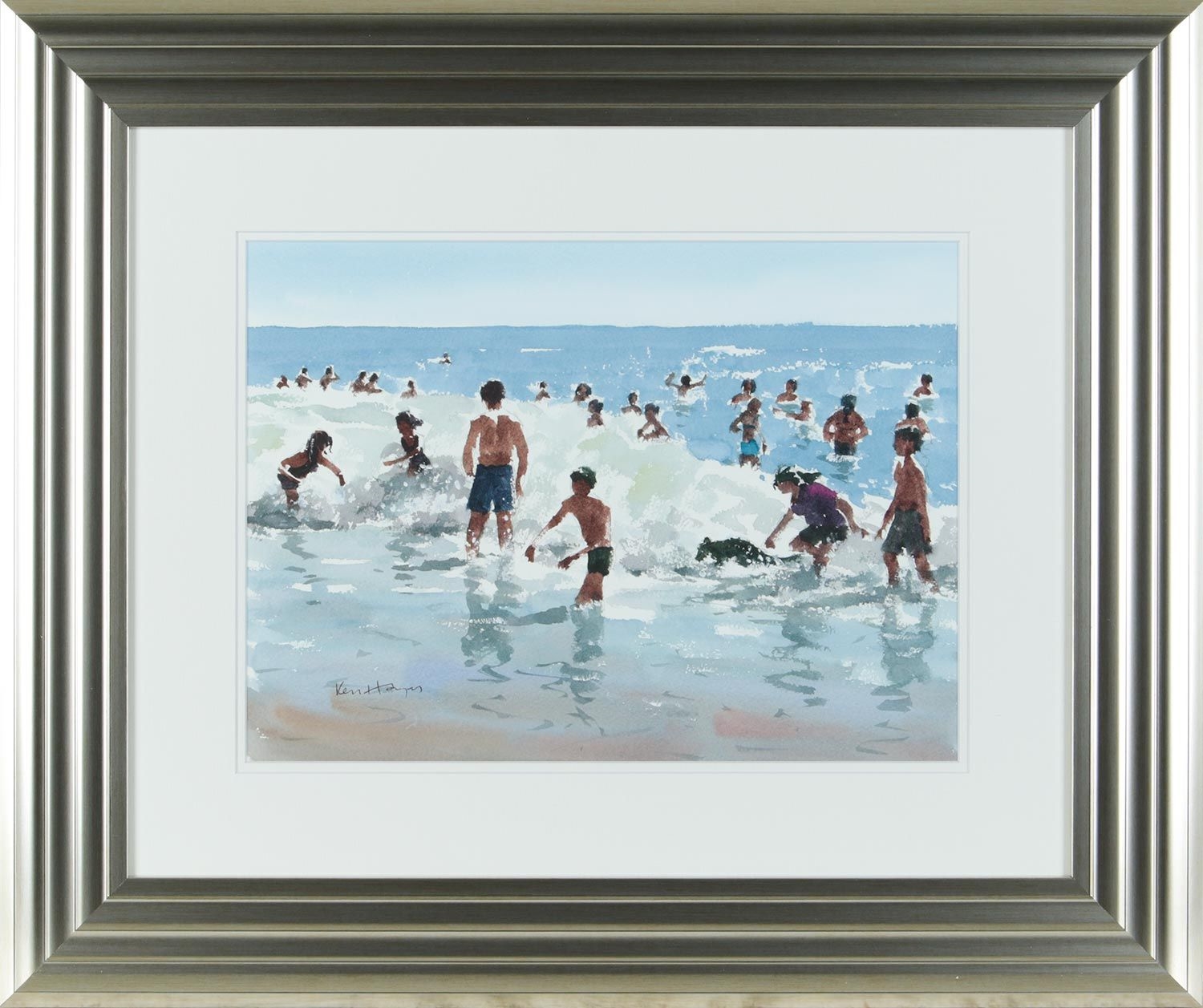 Kenny Hayes | 'FUN IN THE WAVES' | MutualArt