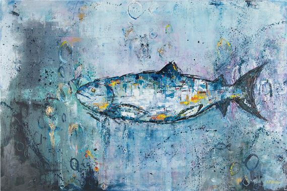 Anna McKeever | 'BIG BLUE FISH' | MutualArt