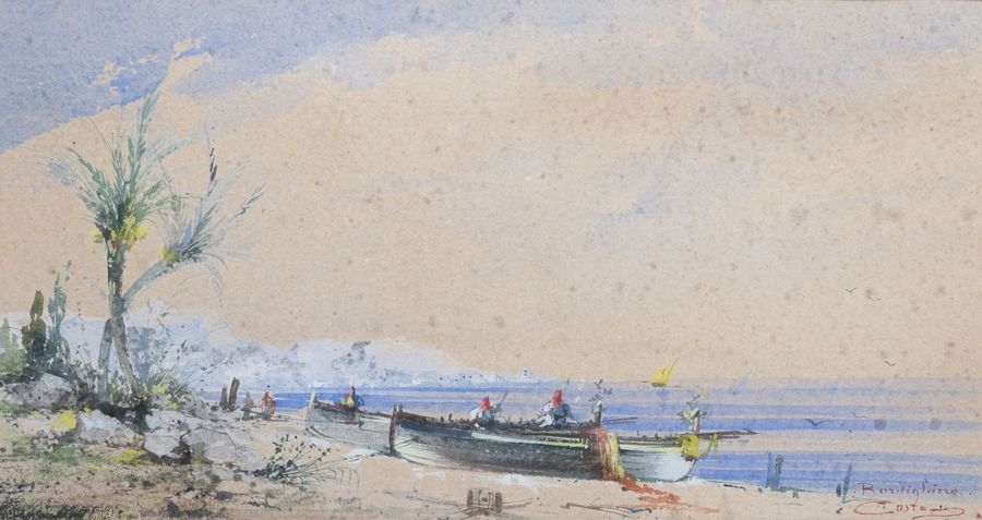 Emmanuel Costa | The beach in Bordighiera | MutualArt