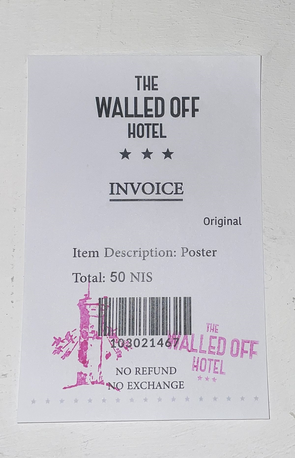 Banksy | Walled Off Hotel Poster | MutualArt