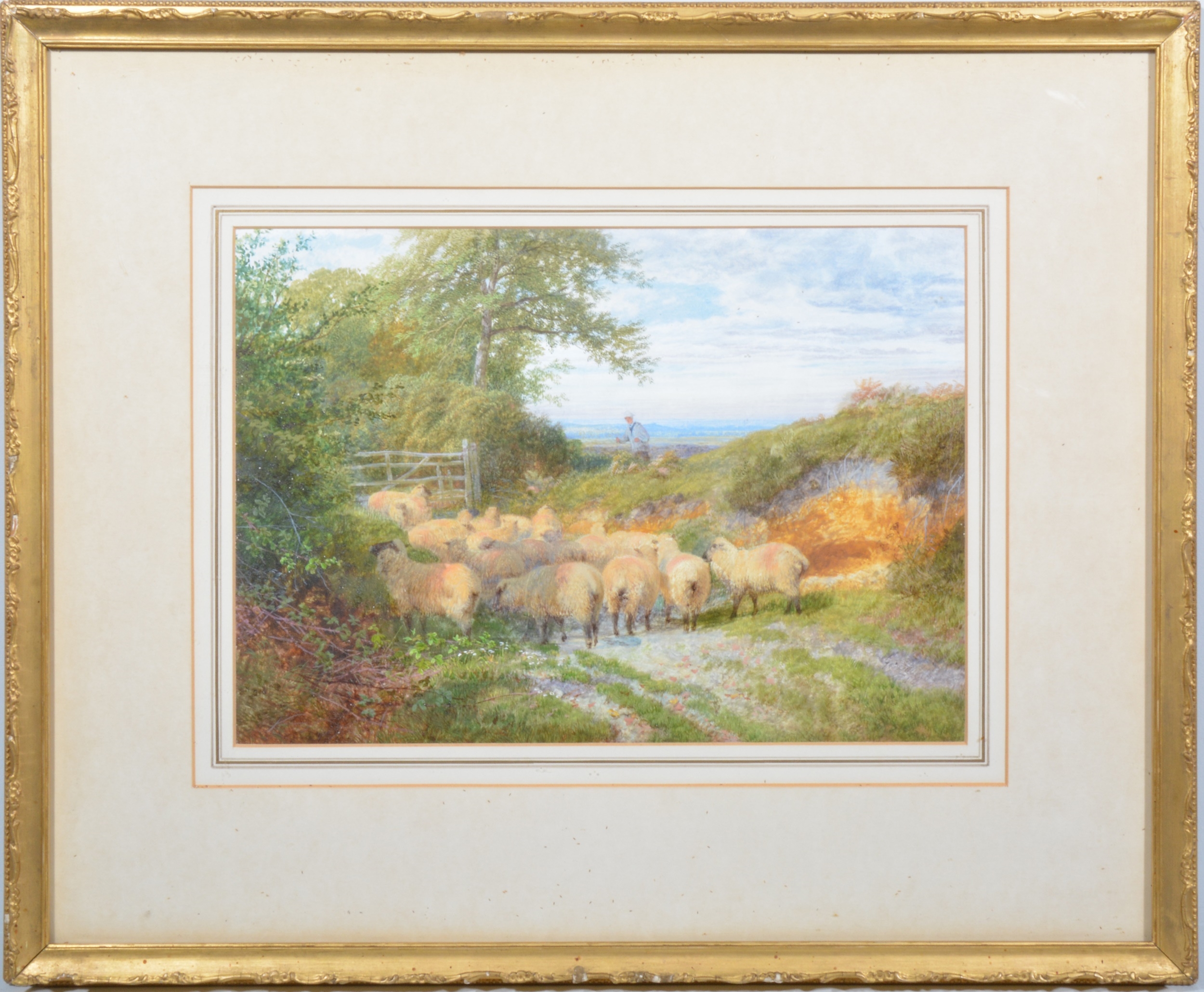 George Shalders | Shepherds with flock | MutualArt