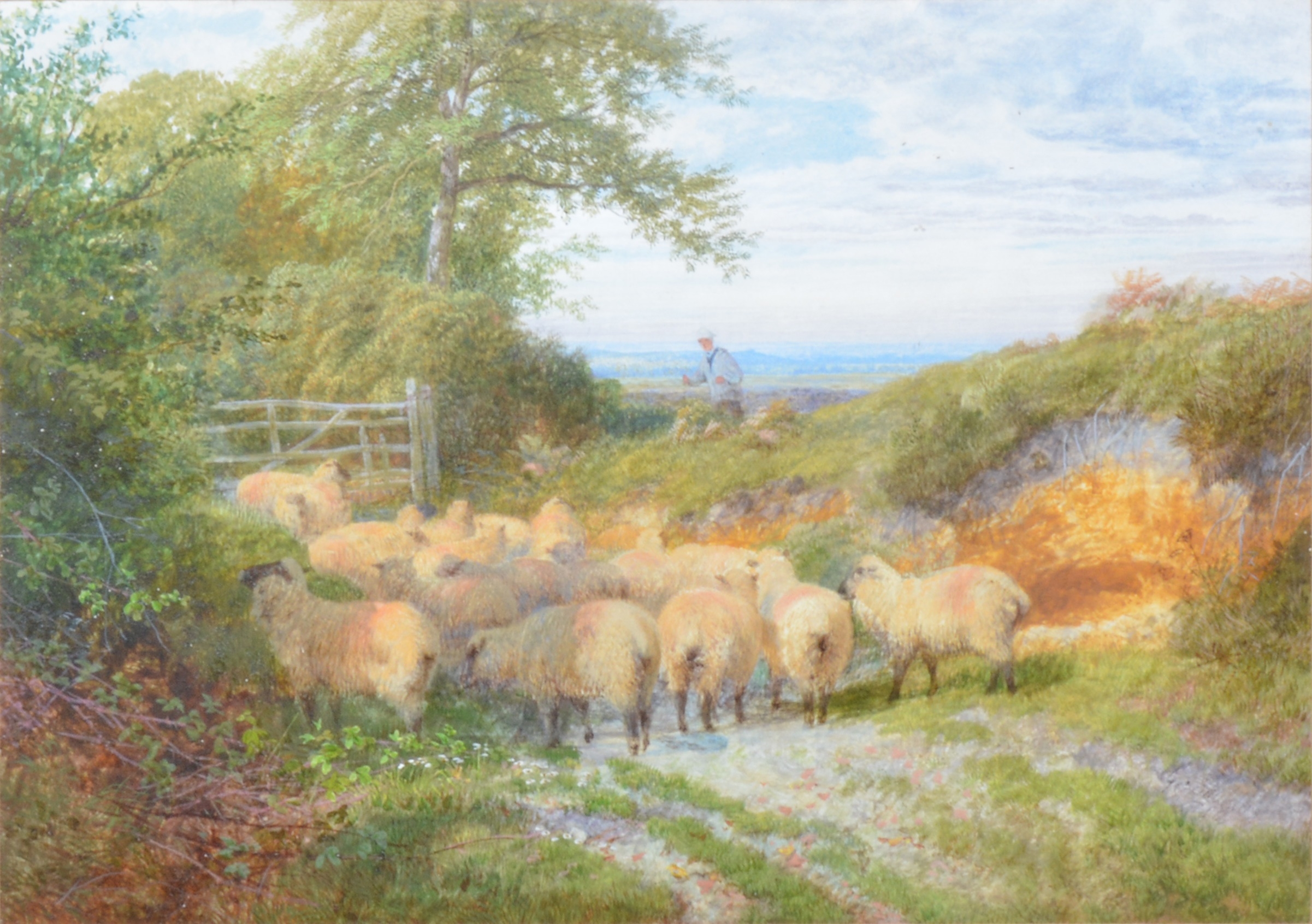 George Shalders | Shepherds with flock | MutualArt