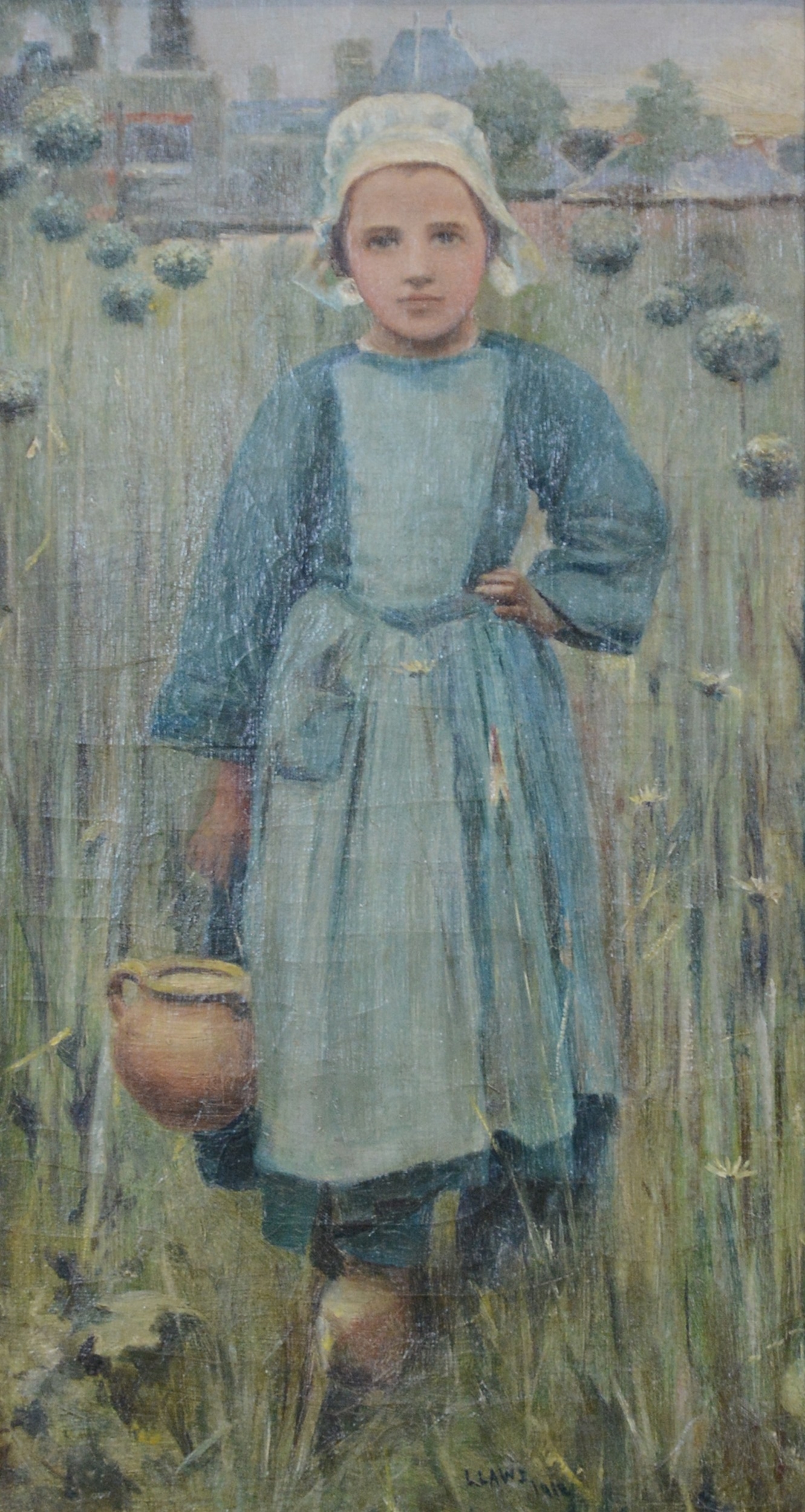 George Clausen | Sheepfold at Early Morning (1890) | MutualArt